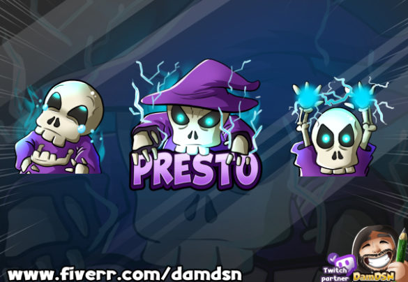 Magic Skulls emotes – Custom emotes and badges for Streamers